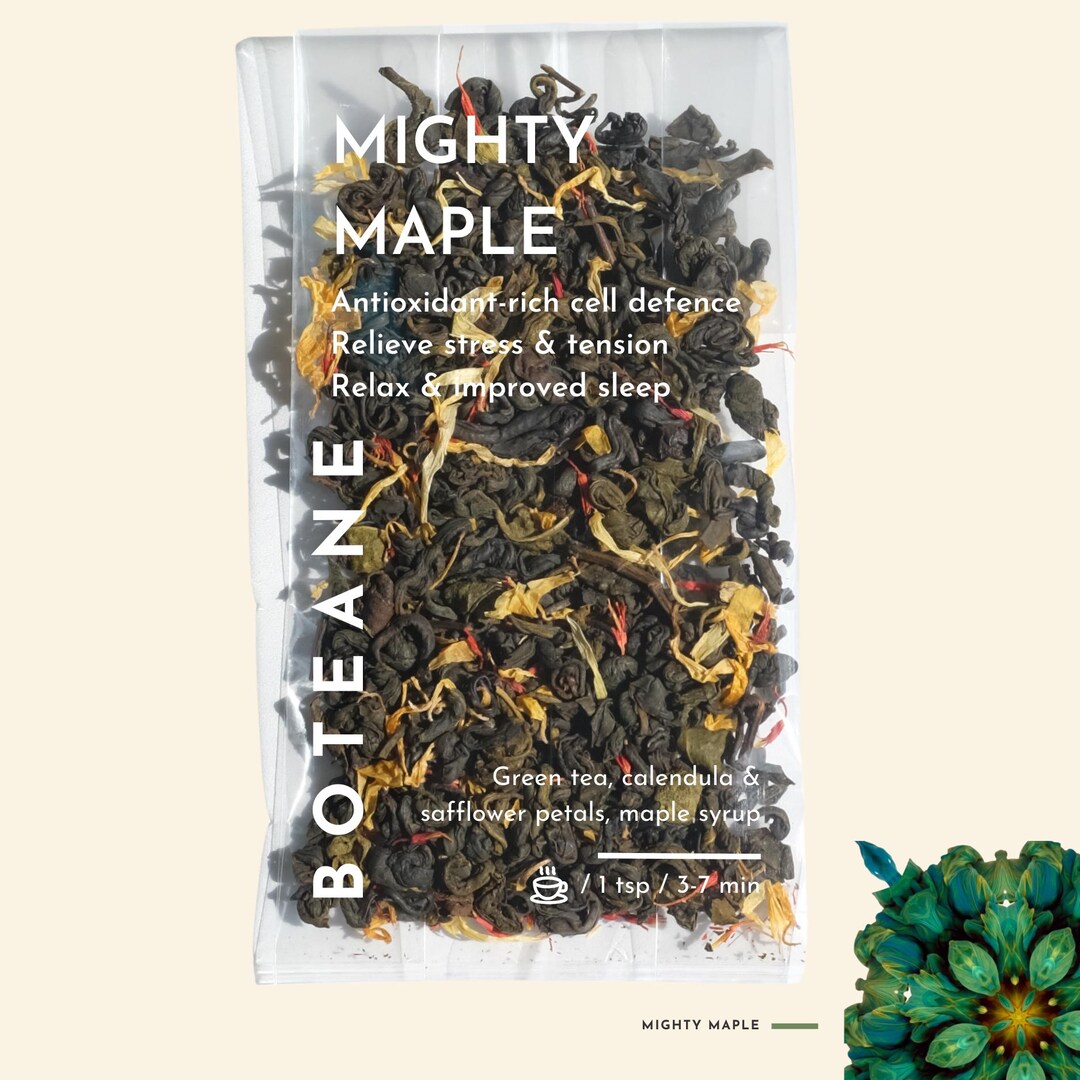 Mighty Maple Green Tea Blend: Floral Loose Leaf Tea - Etsy