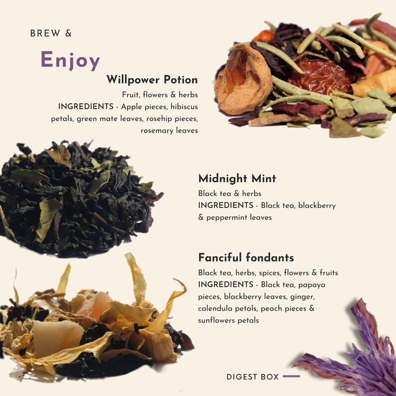 Digest Tea Gift Box: Luxury Herbal Blends for Gut Health - Etsy
