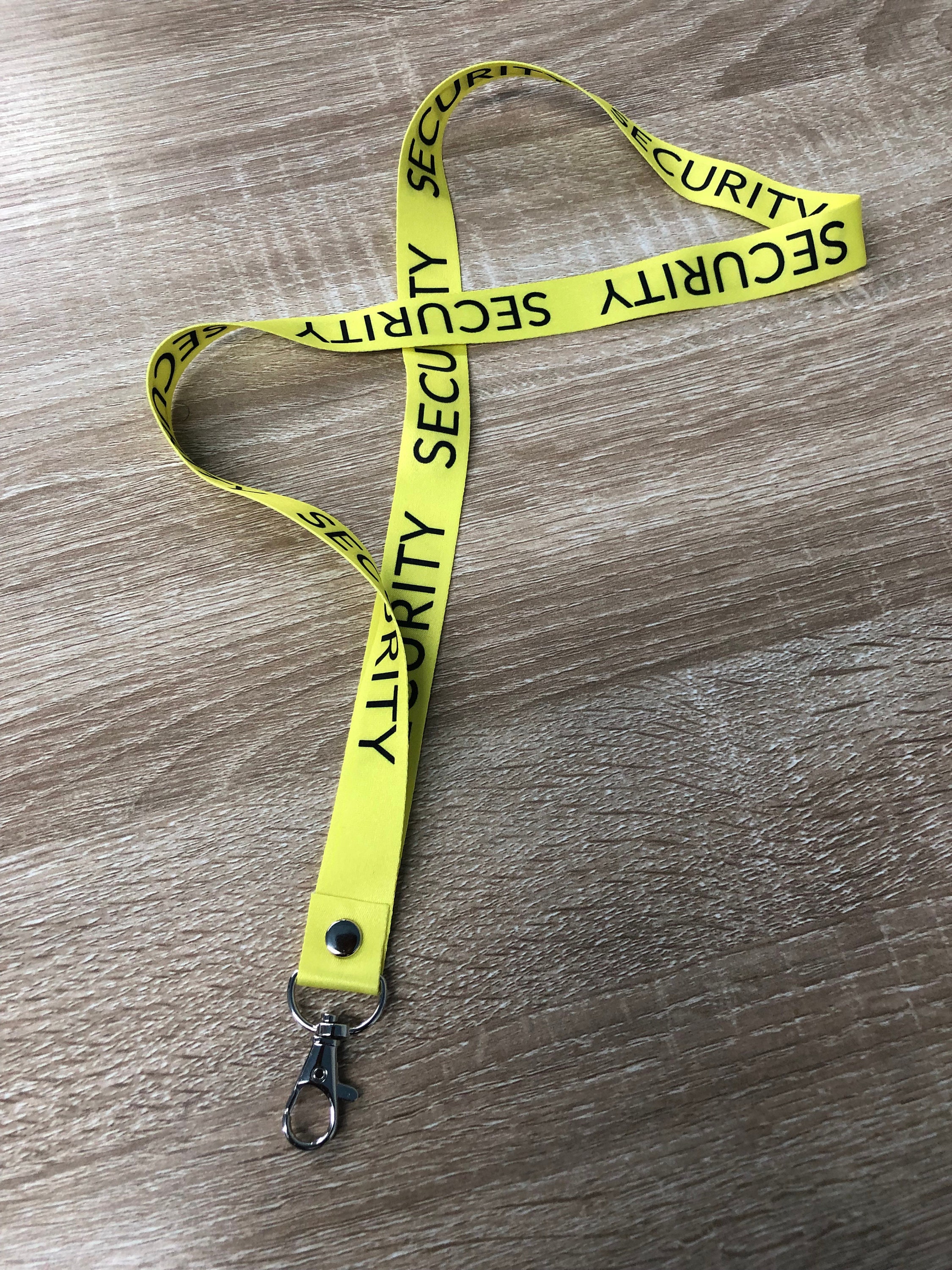 Security Guard Yellow Lanyards - Etsy