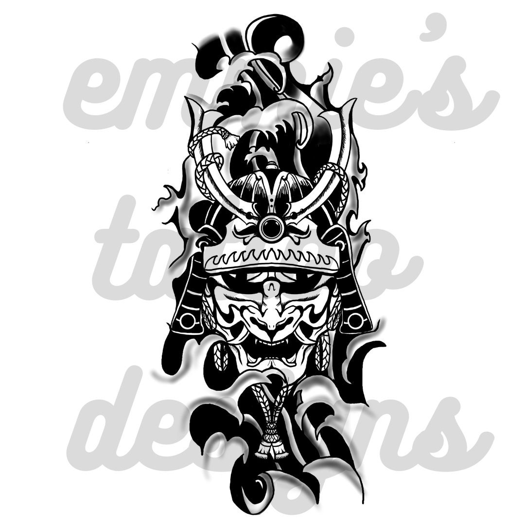 Demon Samurai Tattoo Designs