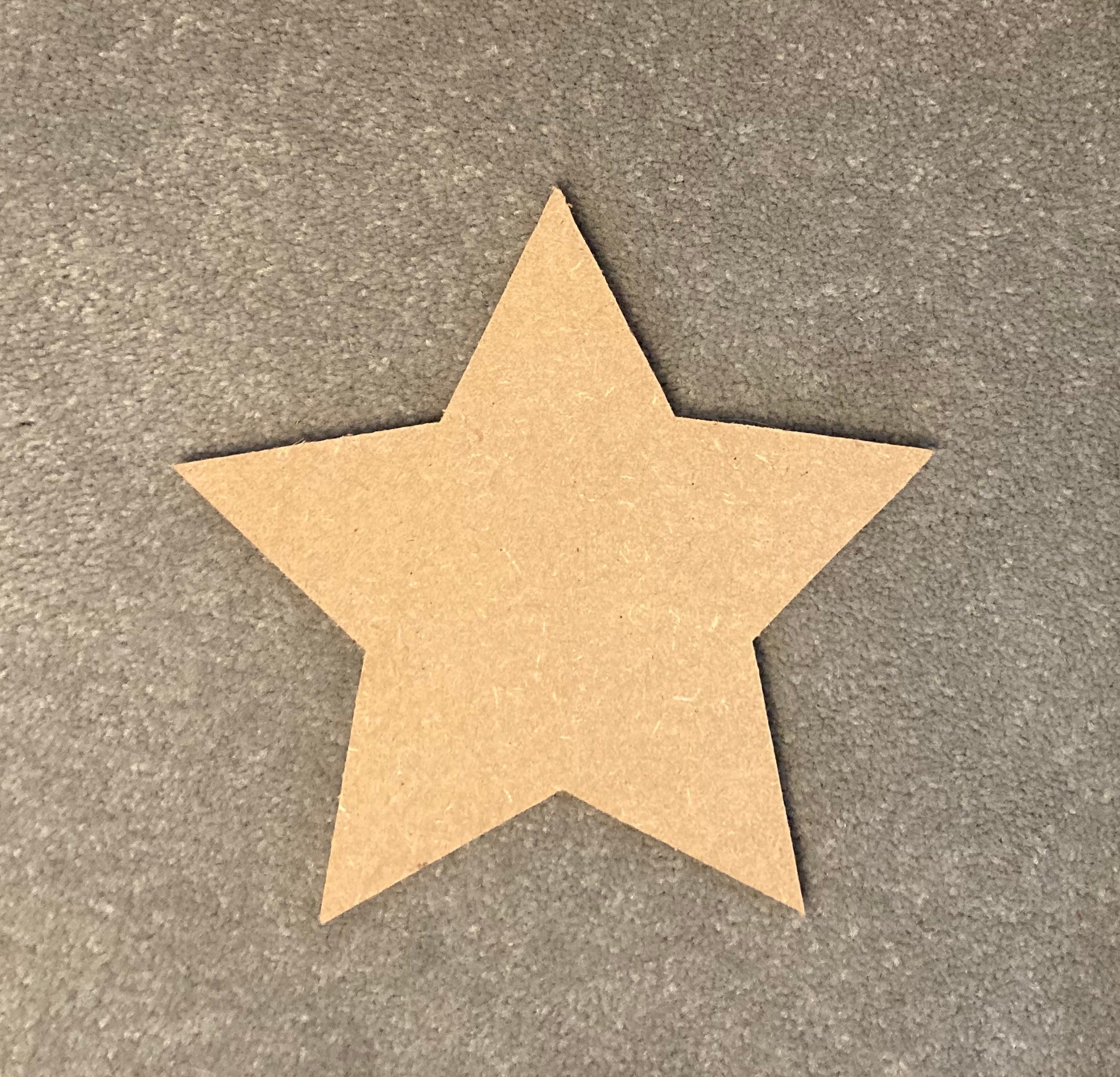 Wooden Star Shape 6mm MDF Various Sizes Arts and Crafts - Etsy UK