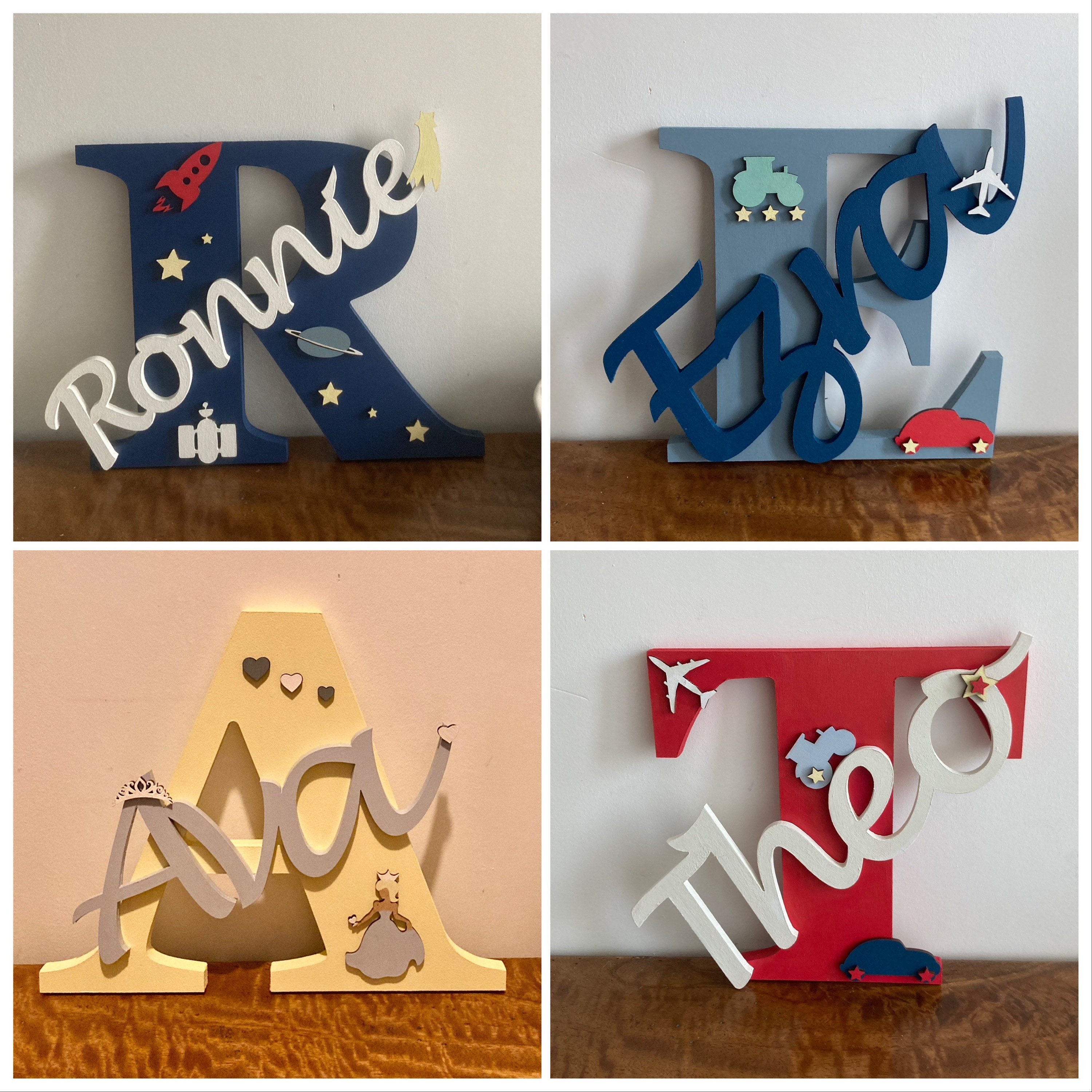 Personalised Themed Name Signs Wooden Childrens Room Sign - Etsy