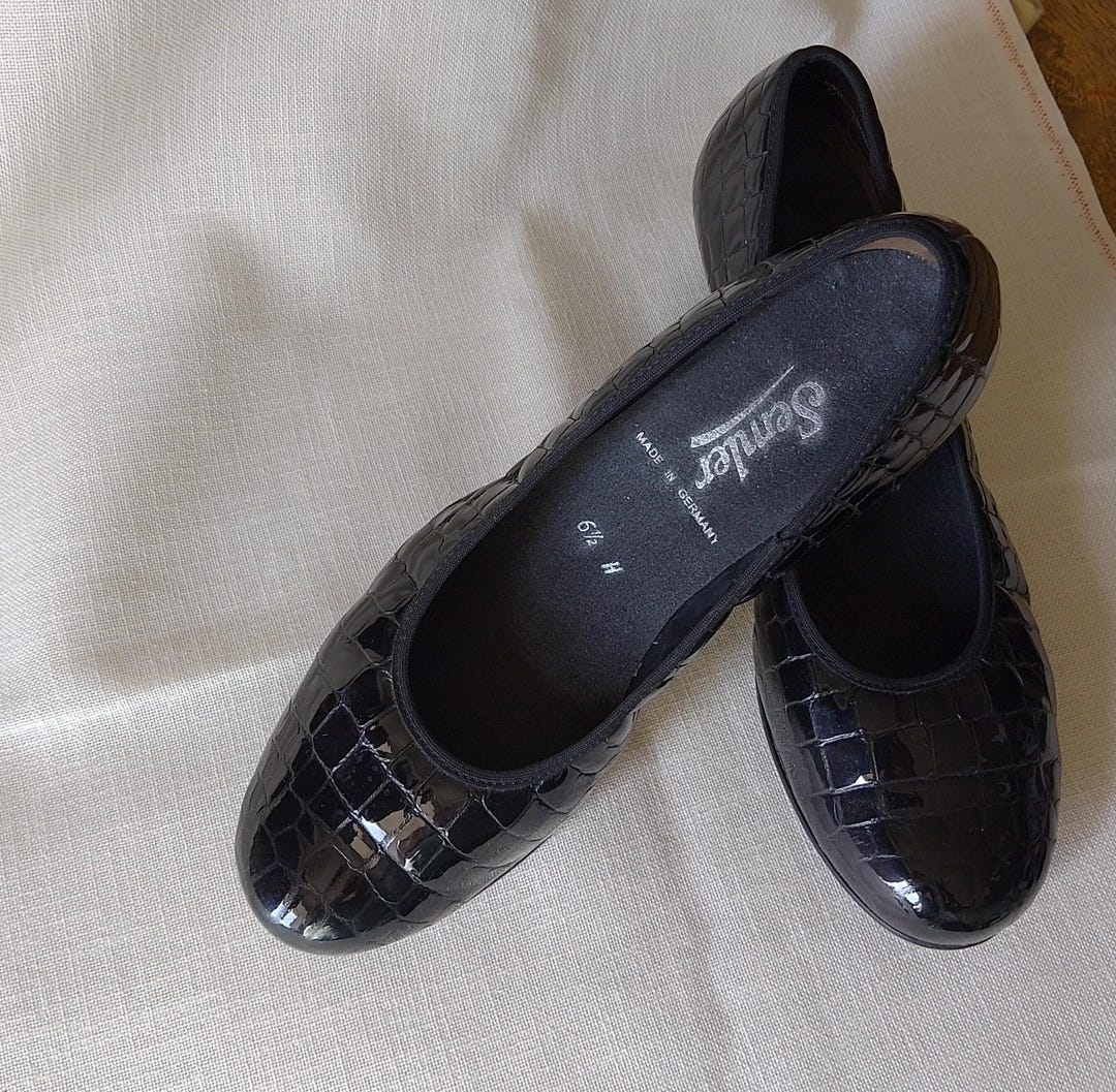 Vintage Semler Black Patent Leather Shoes for Women. Semler Cleo Women ...