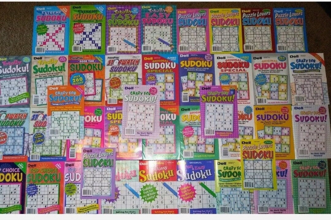 Lot of 8 New Penny Press Dell Sudoku Puzzle Books Sudoku Puzzles - Etsy