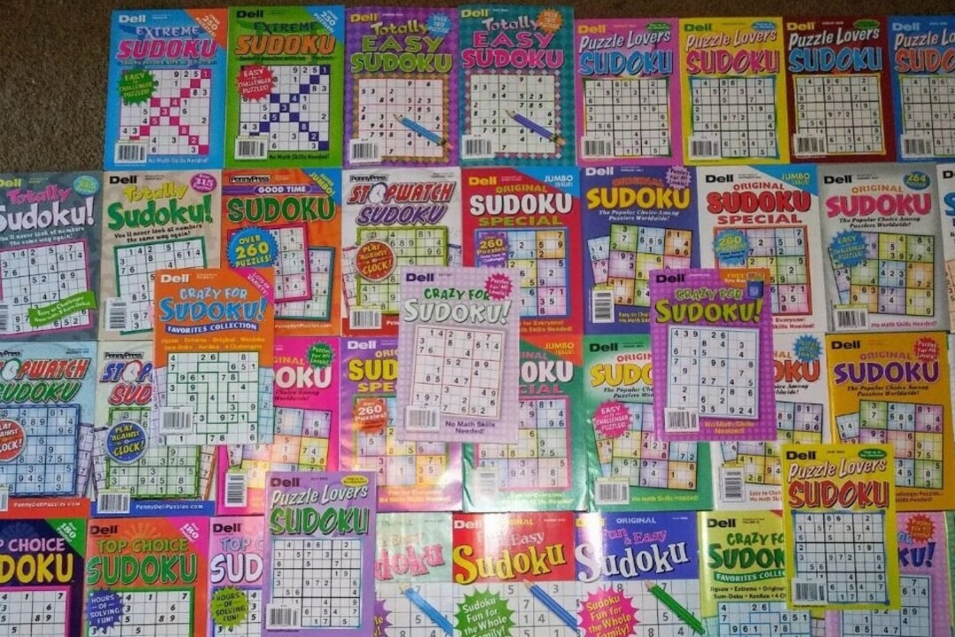 Lot of 10 New Penny Press Dell Sudoku Puzzle Books Puzzle Books Random ...
