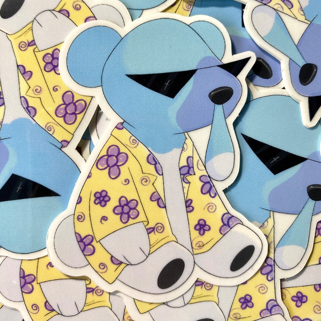 Cubchoo in Summer – 2"x2.7" Clear Sticker - Etsy