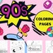 Printable 90's Coloring Pages - Etsy