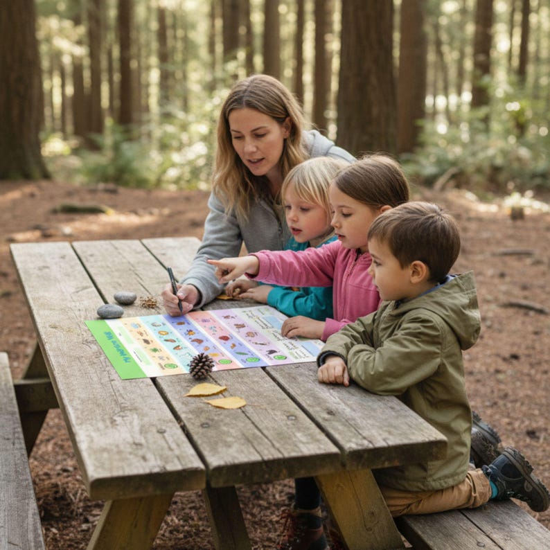 Nature Walk Scavenger Hunt Printable for Kids – Outdoor Checklist ...