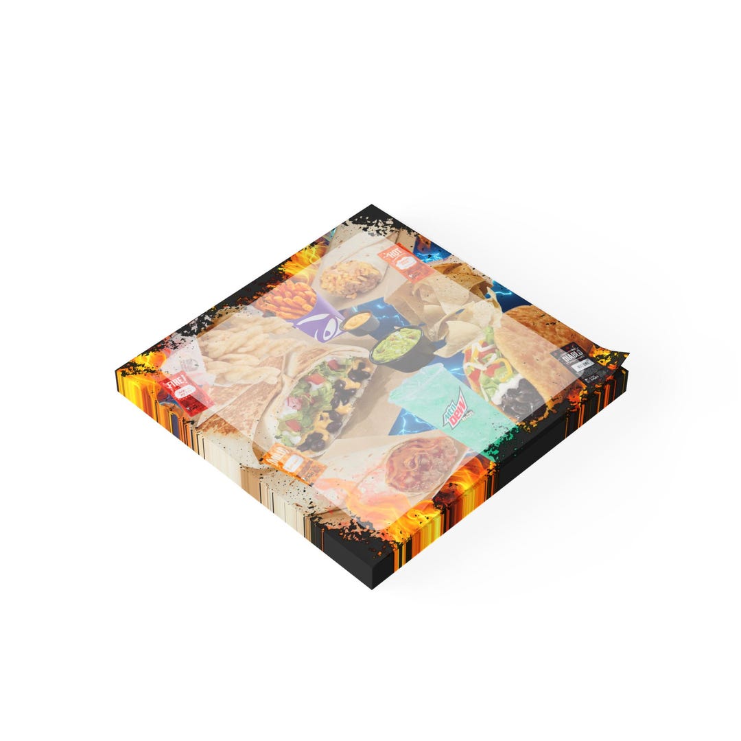 Taco Bell-inspired Post-it® Note Pads - Retro Bootleg Design Sticky ...