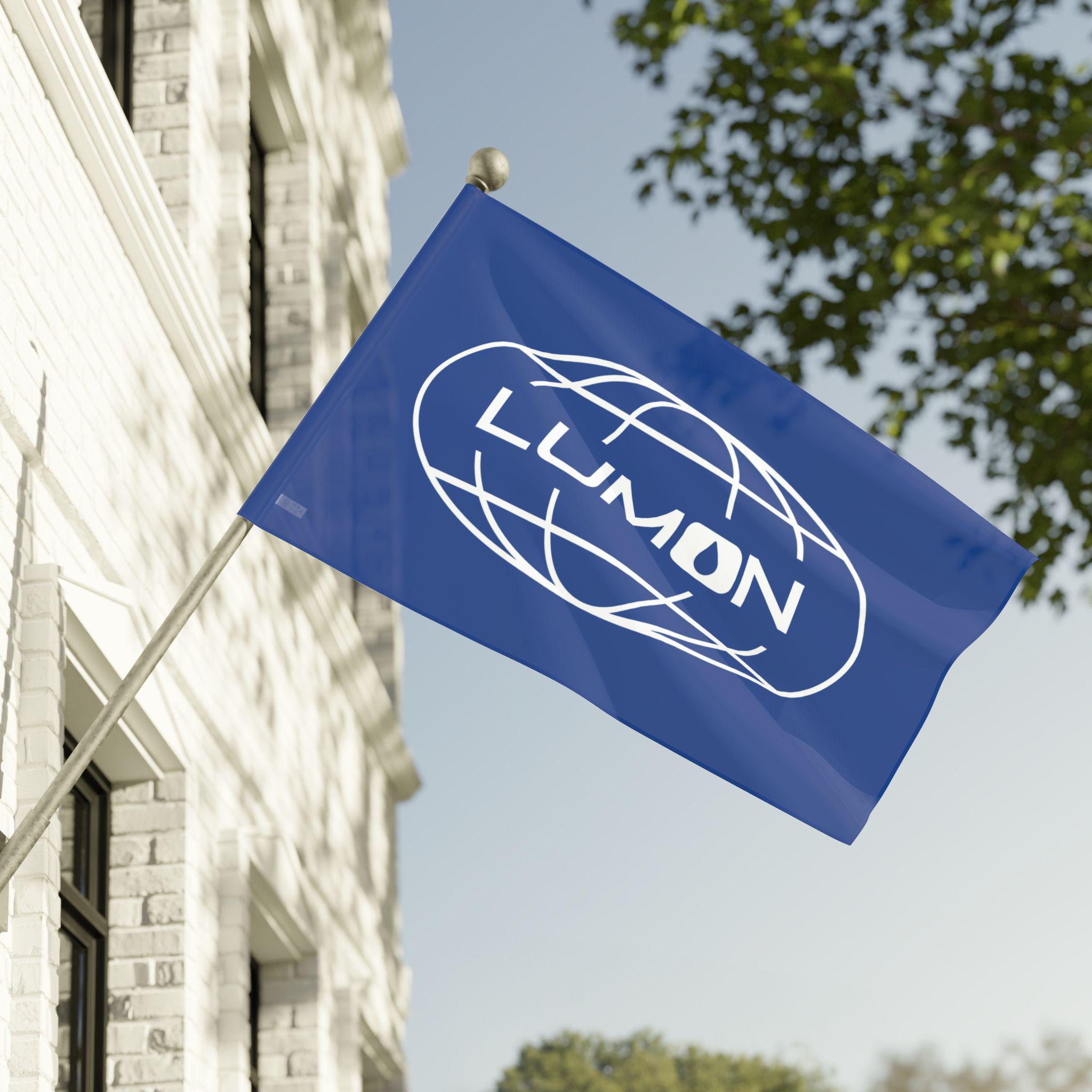 Lumon Flag, Navy Blue With White Logo, Severance-inspired Polyester ...