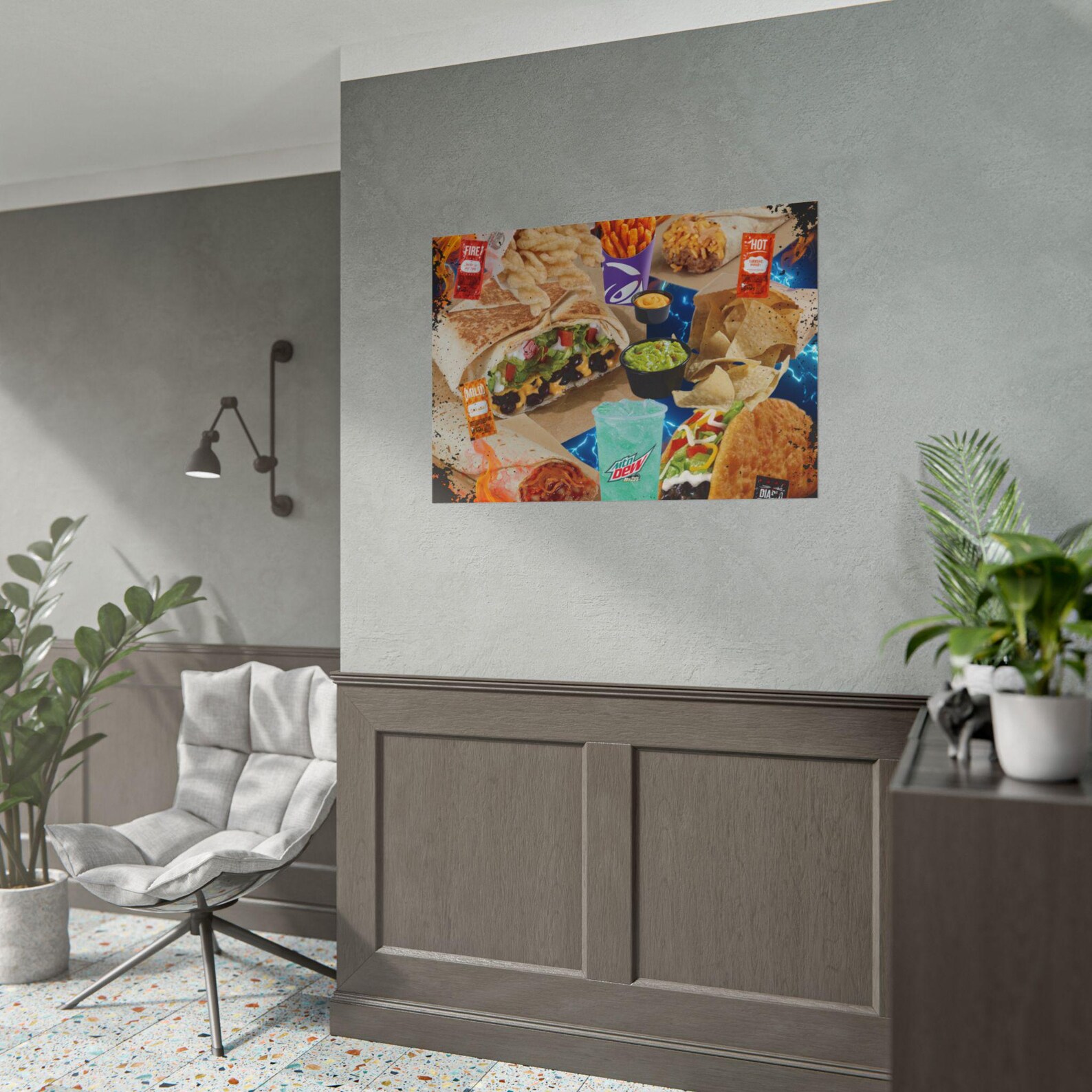 Taco Bell Art Poster - Retro Bootleg Design Print- Semi-gloss, or Matte ...