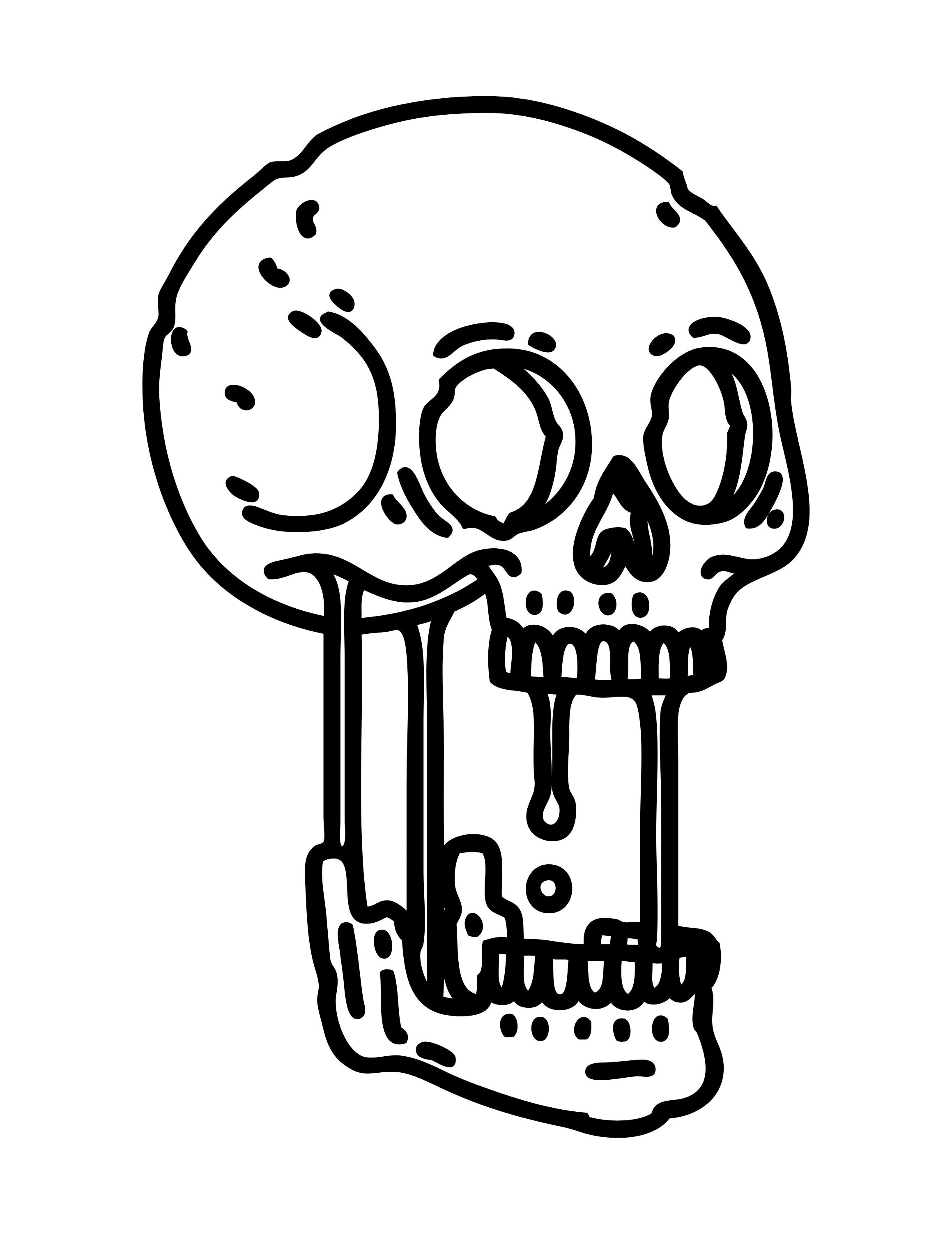 Oddities Coloring Pages- Over 100 Creepy Cute, Unsettling, and Offbeat ...