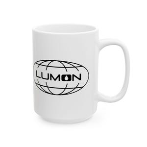 Lumon Ceramic Mug- Severance-inspired Coffee Cup, Black Logo on Both ...