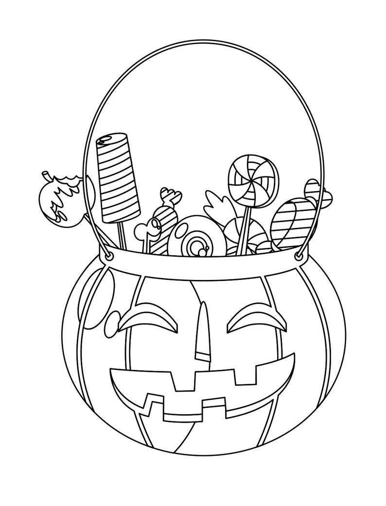 Printable Halloween Coloring Pages Digital Download *50 Unique Designs ...