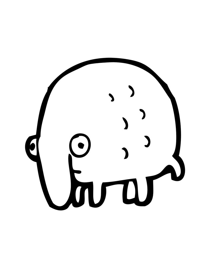 Oddities Coloring Pages- Over 100 Creepy Cute, Unsettling, and Offbeat ...