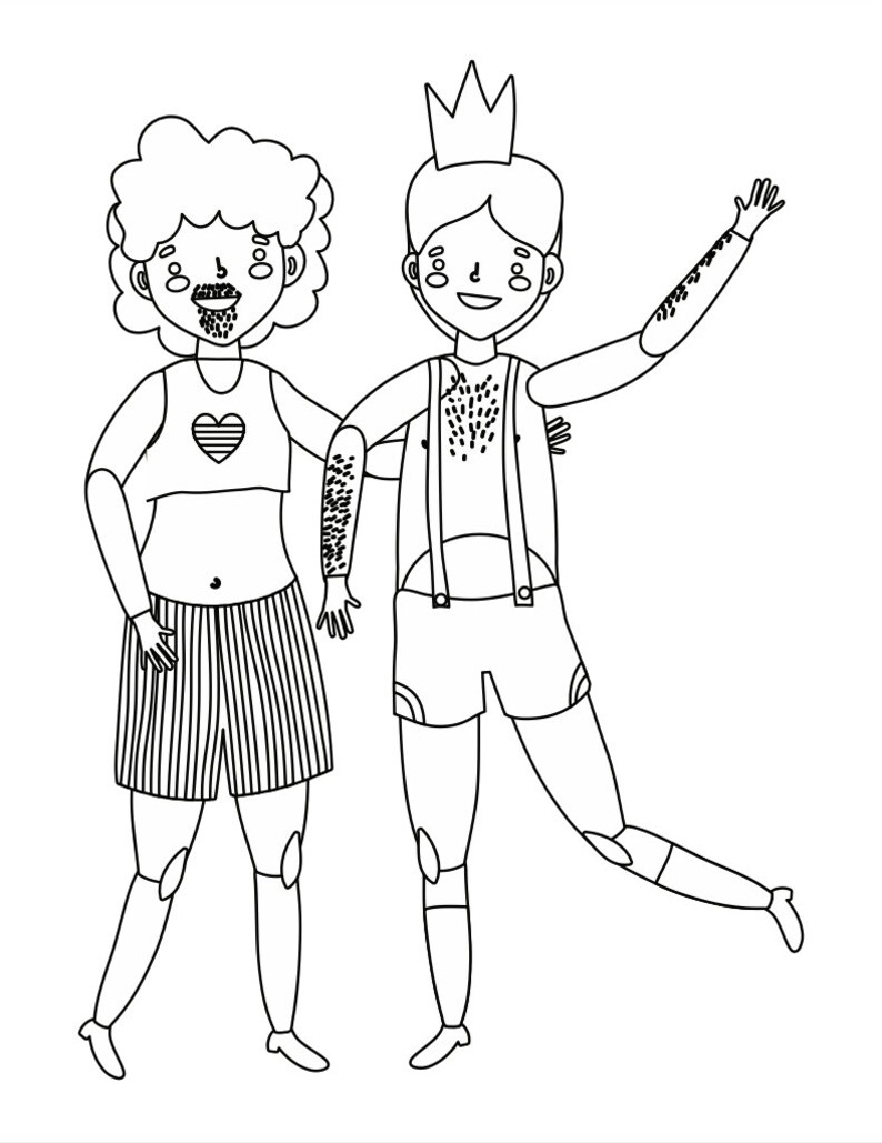 PRIDE Coloring Pages to Celebrate LGBTQIA+ Pride! Instant Download PDF ...