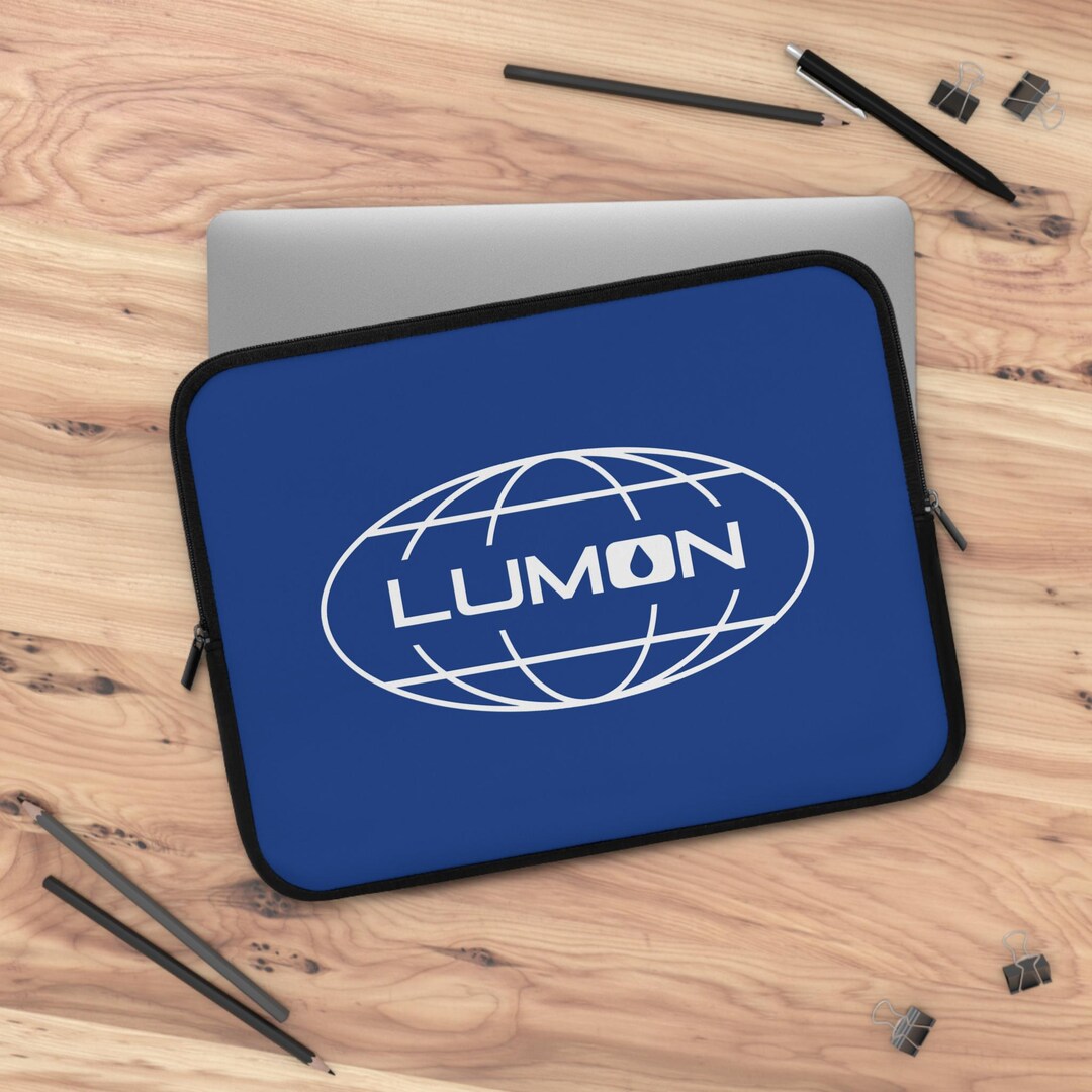 Lumon Laptop & Tablet Sleeve- Navy Blue With White Logo , Severance ...