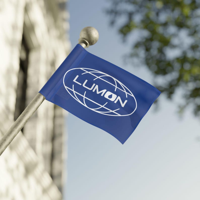 Lumon Flag, Navy Blue With White Logo, Severance-inspired Polyester ...