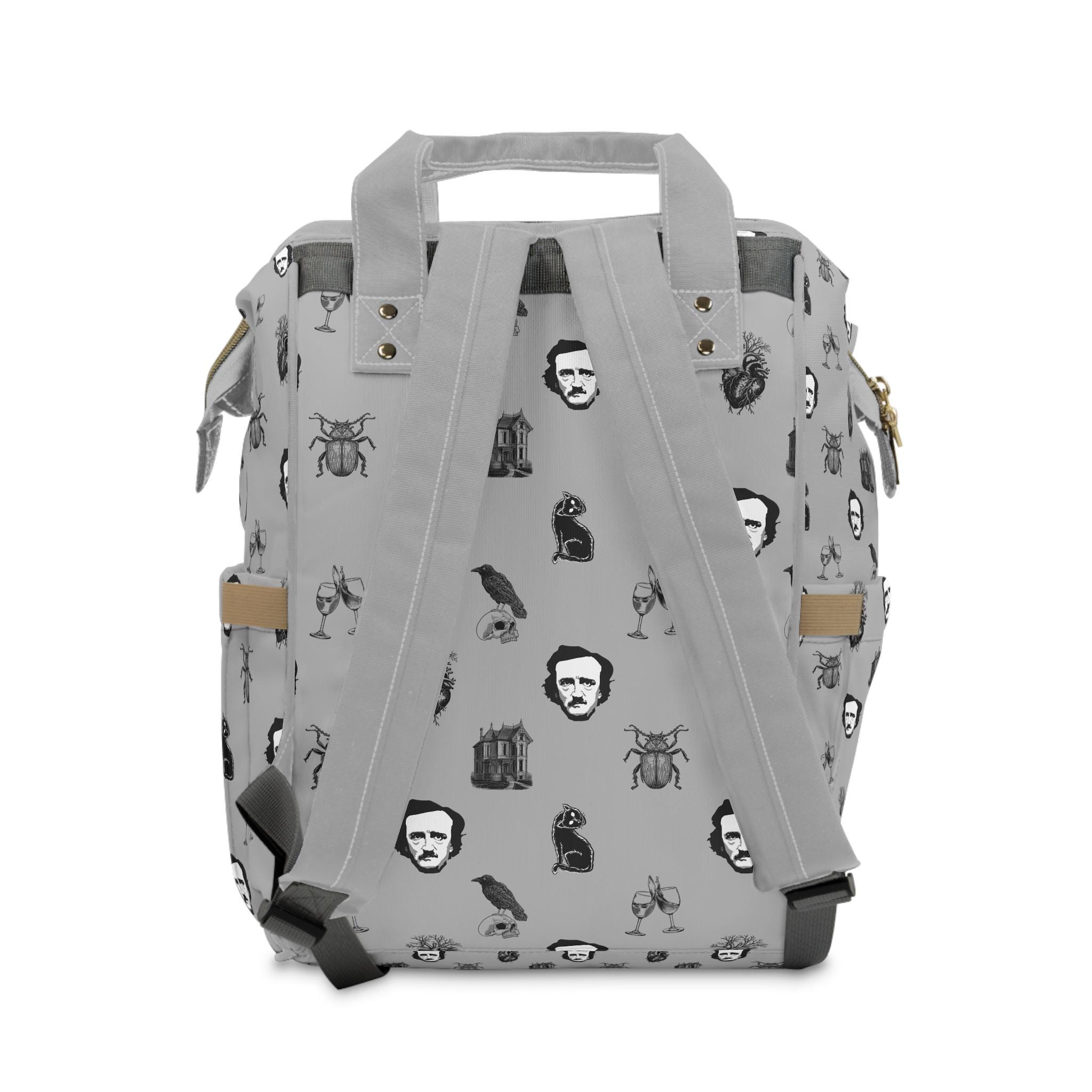 Edgar Allan Poe Iconic Tales Gothic Diaper Backpack- Stylish ...