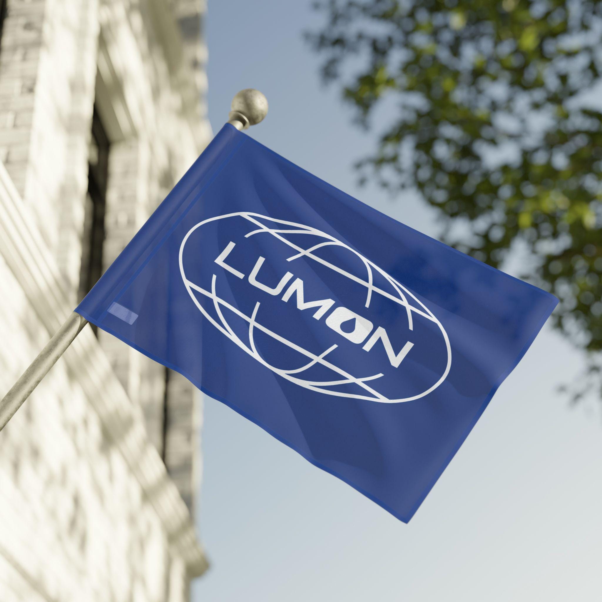 Lumon Flag, Navy Blue With White Logo, Severance-inspired Polyester ...