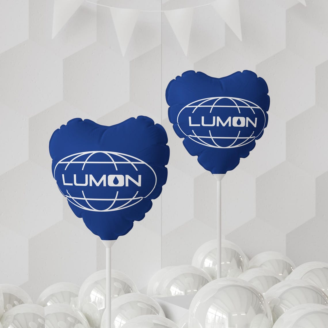 Lumon Logo Mylar Balloon, Severance-inspired Navy Blue, Round & Heart ...