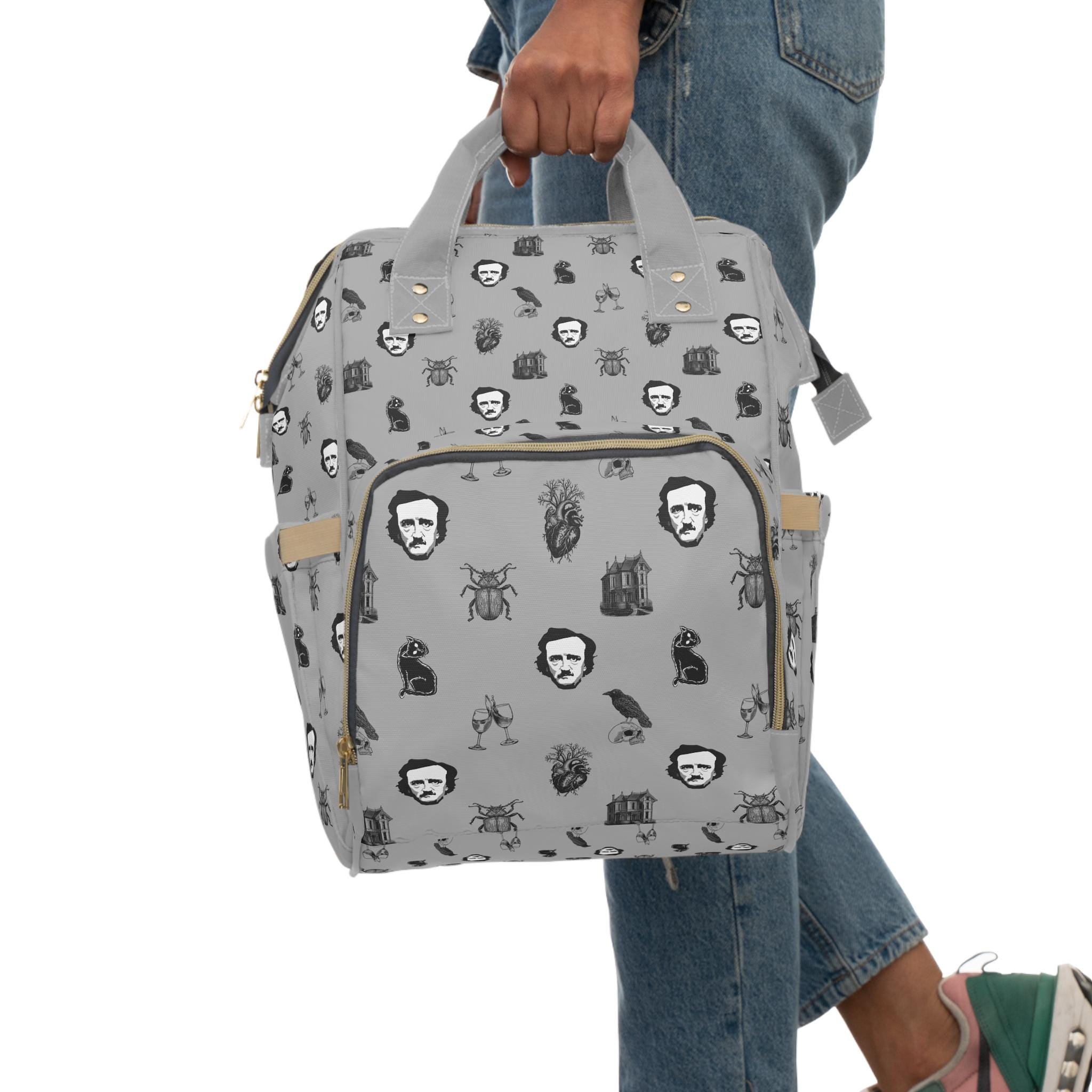 Edgar Allan Poe Iconic Tales Gothic Diaper Backpack- Stylish ...