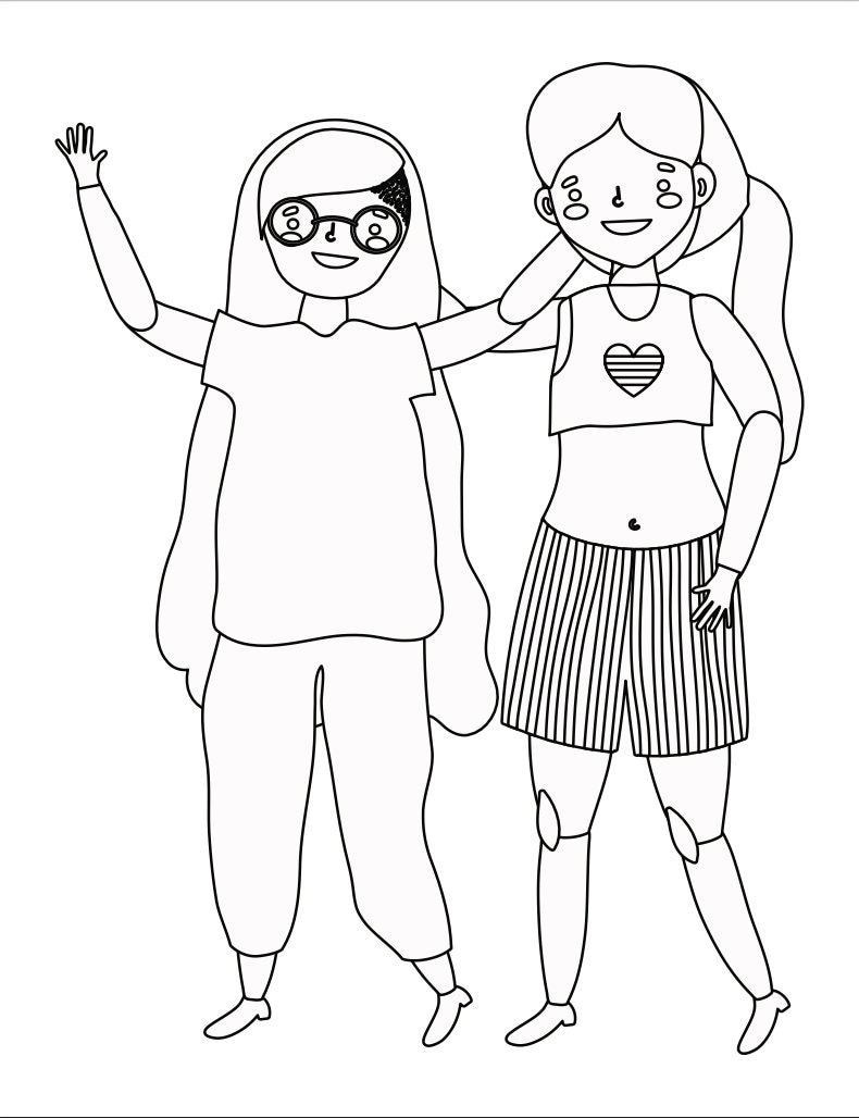 PRIDE Coloring Pages to Celebrate LGBTQIA Pride Instant Download PDF ...
