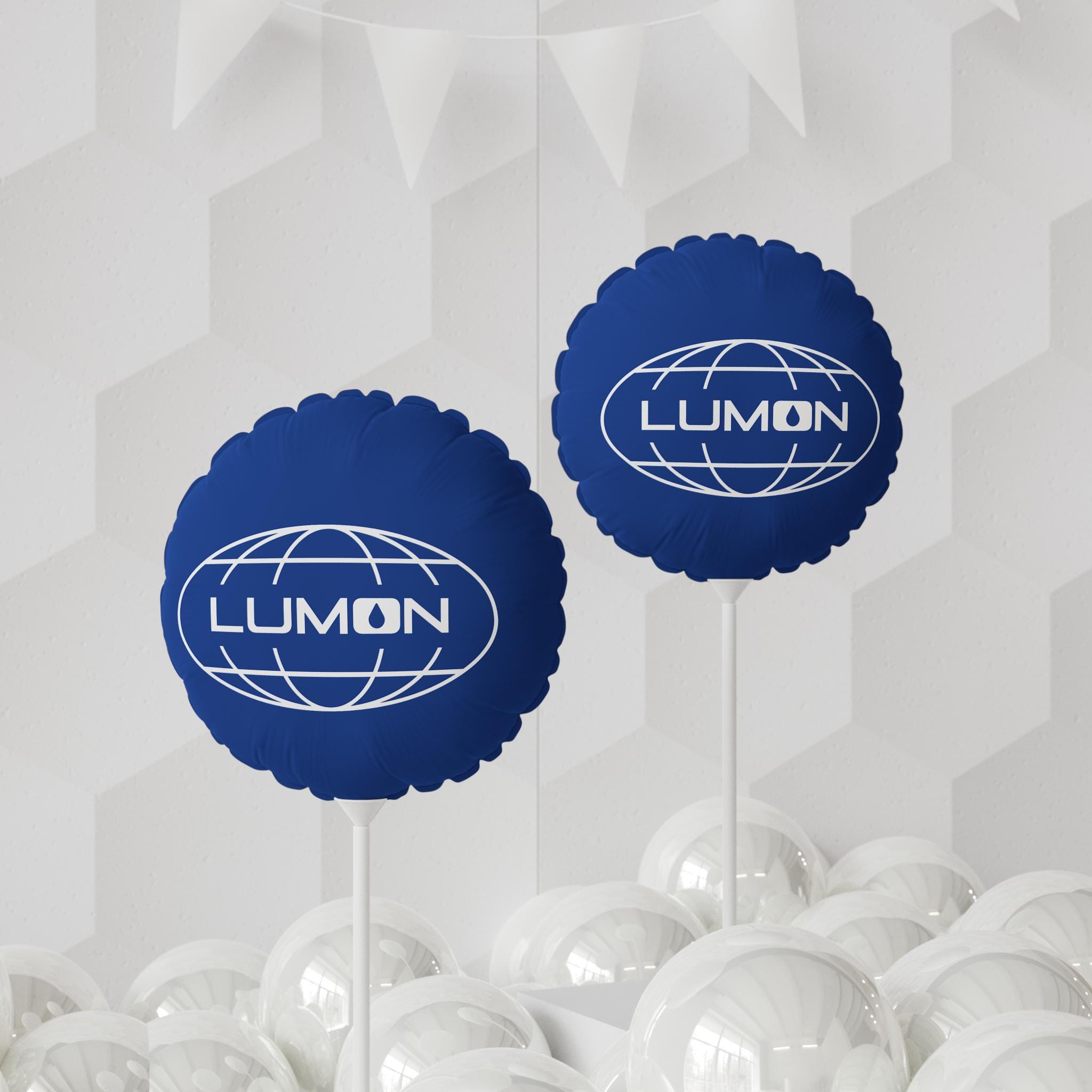 Lumon Logo Mylar Balloon, Severance-inspired Navy Blue, Round & Heart ...