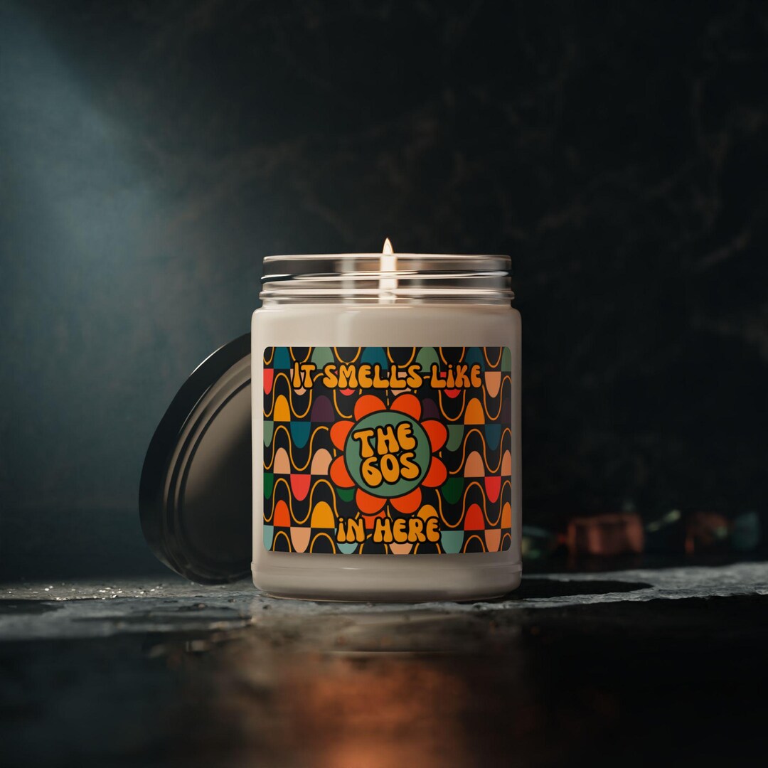It Smells Like the 60s in Here" Nostalgic Scented Soy Candle - Retro ...