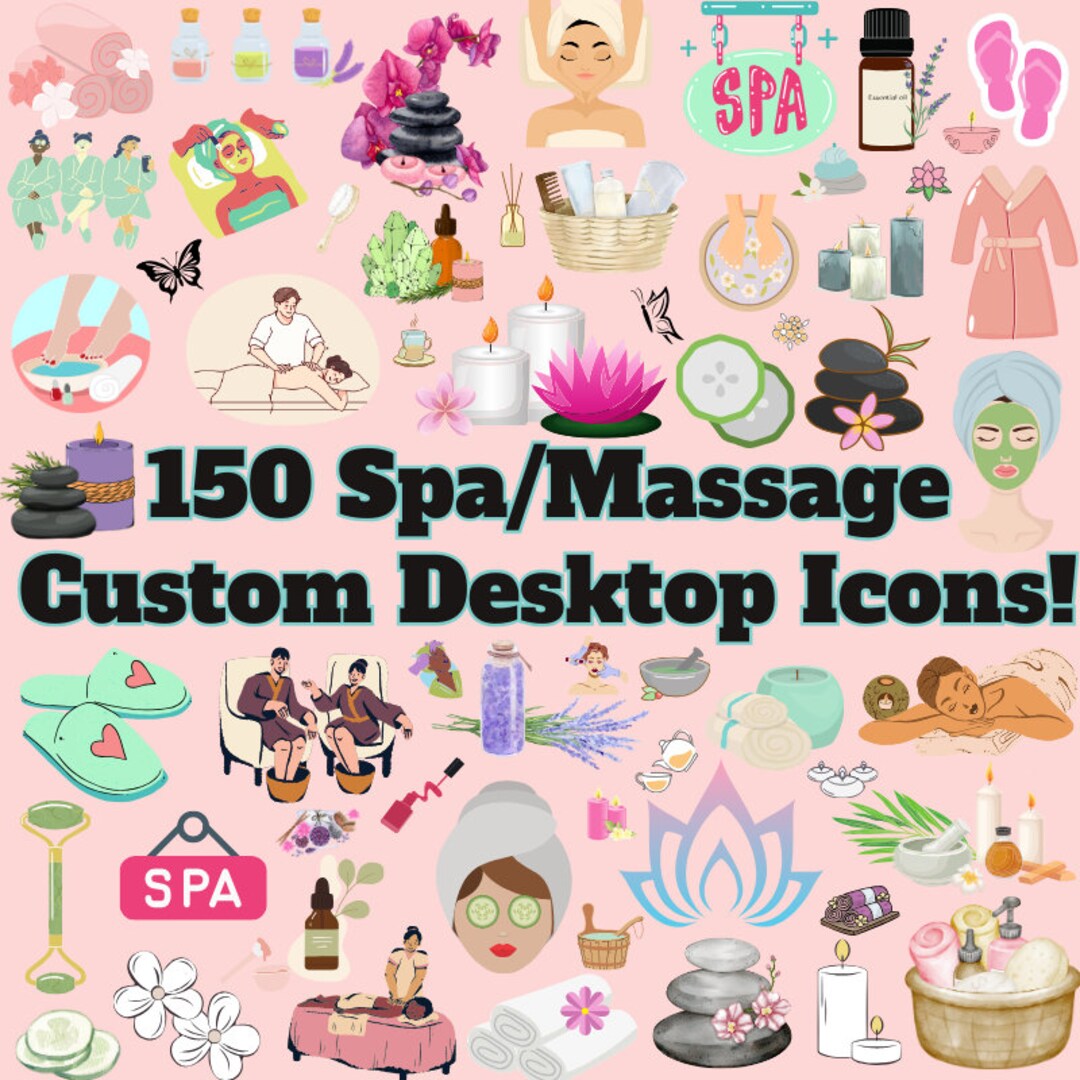 150 Spa/massage Themed Desktop Folder Icons & Graphics for Mac and Most ...