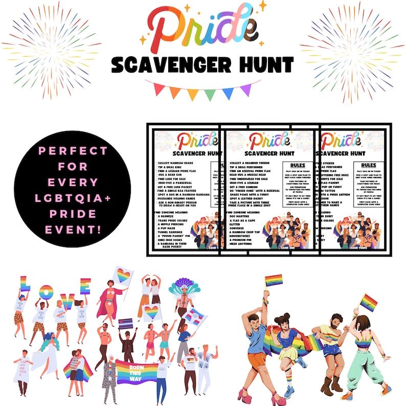 Pride Scavenger Hunt! Three Unique Games to Play With Friends at Any ...