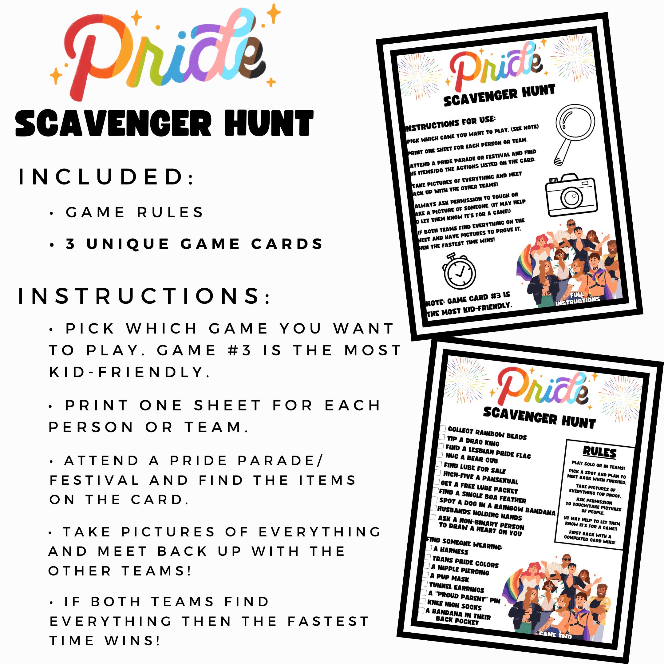 Pride Scavenger Hunt! Three Unique Games to Play With Friends at Any ...