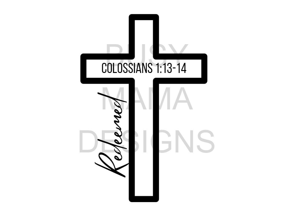 Redeemed SVG, PNG, Colossians - Etsy