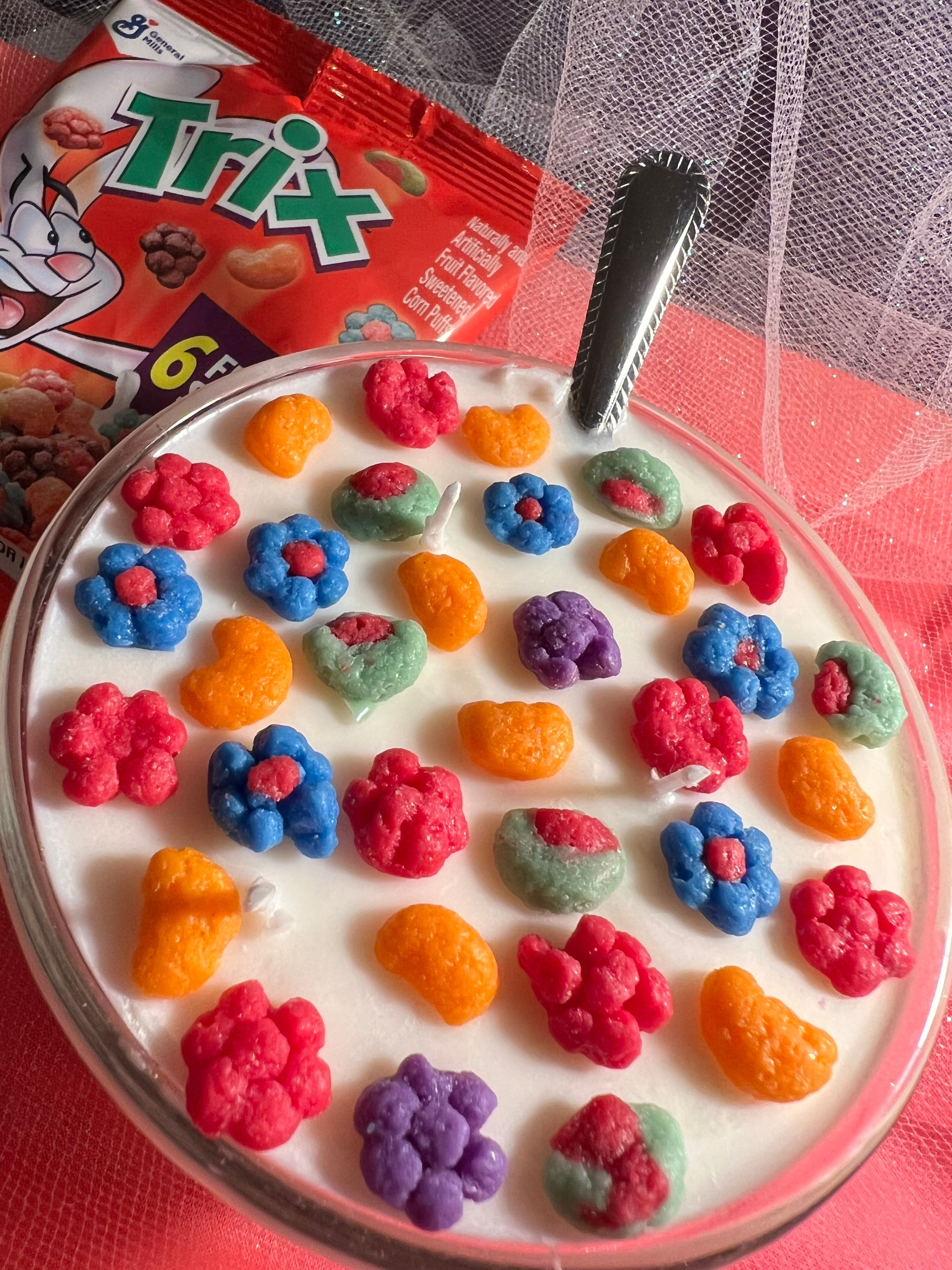 Trix Medium Cereal Candle, Faux Food Candle, Soy Wax Candle - Etsy