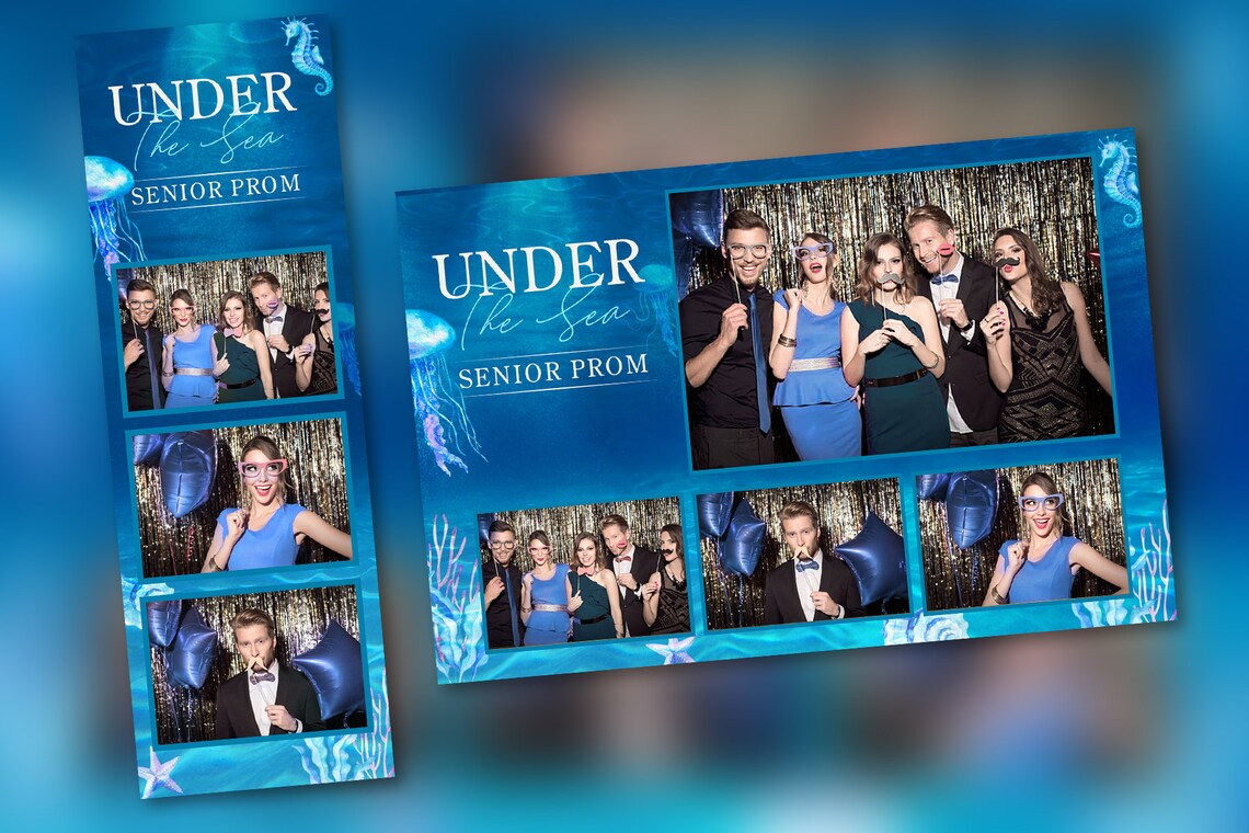 Under the Sea PROM Photo Booth Template PSD, PNG, Easy 100% Editable ...