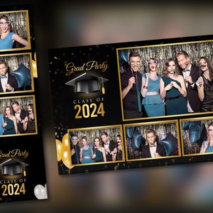 Graduation Party Photo Booth Template PSD, PNG, Easy 100% Editable ...