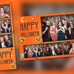 Halloween Photo Booth Template PSD, PNG, Easy 100% Editable Files 2X6 ...