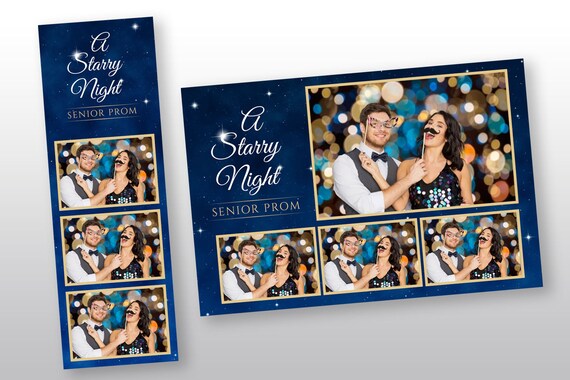 A Starry Night PROM Photo Booth Template PSD PNG Easy 100% | Etsy