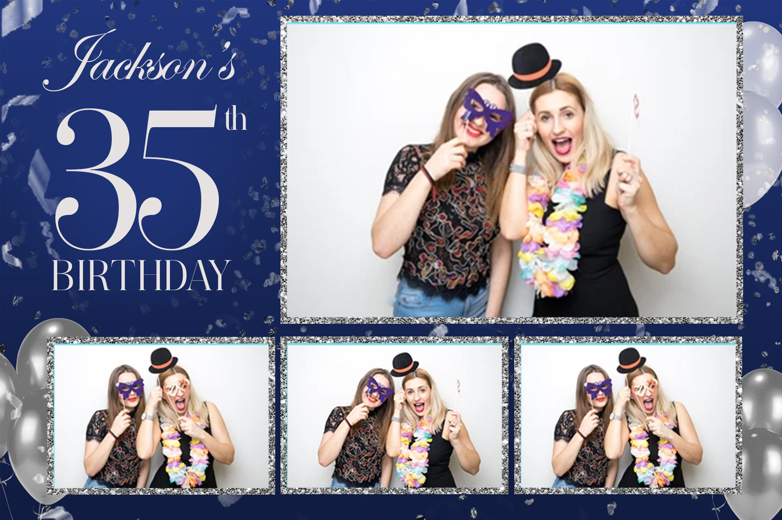 Birthday Photo Booth Template PSD, PNG, Easy 100% Editable Files 2X6 ...