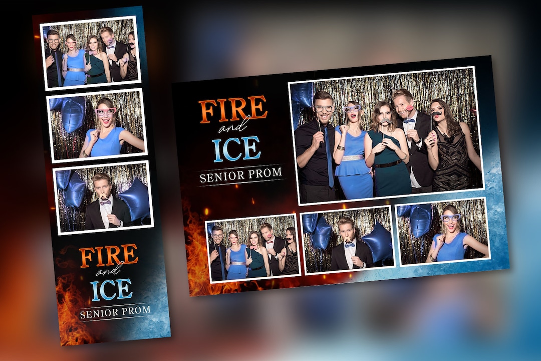 Fire and Ice PROM Photo Booth Template PSD, PNG, Easy 100% Editable ...