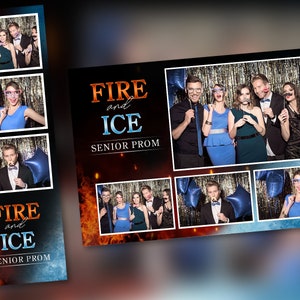 Fire and Ice PROM Photo Booth Template PSD, PNG, Easy 100% Editable ...