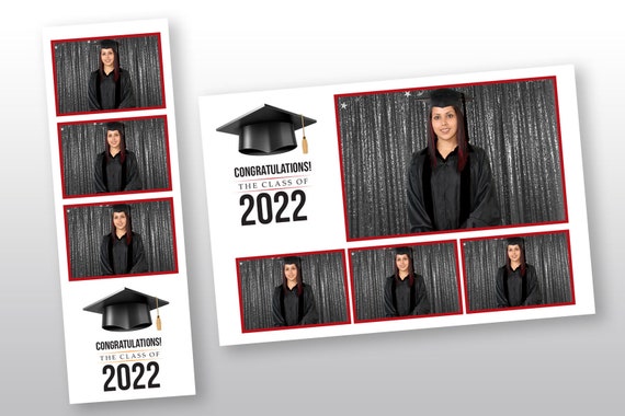 Graduation Photo Booth Template APU PSD PNG Easy 100% | Etsy