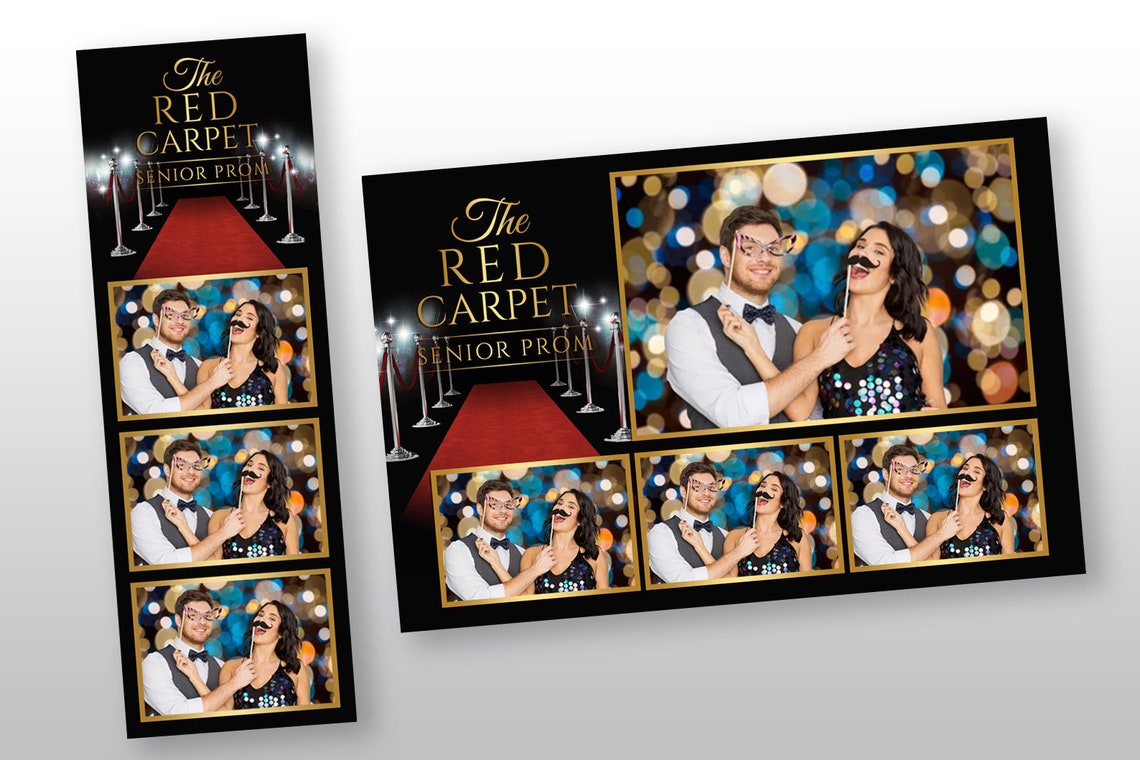 Red Carpet PROM Photo Booth Template PSD, PNG, Easy 100% Editable Files ...