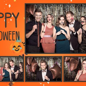 Halloween Photo Booth Template PSD, PNG, Easy 100% Editable Files 2X6 ...