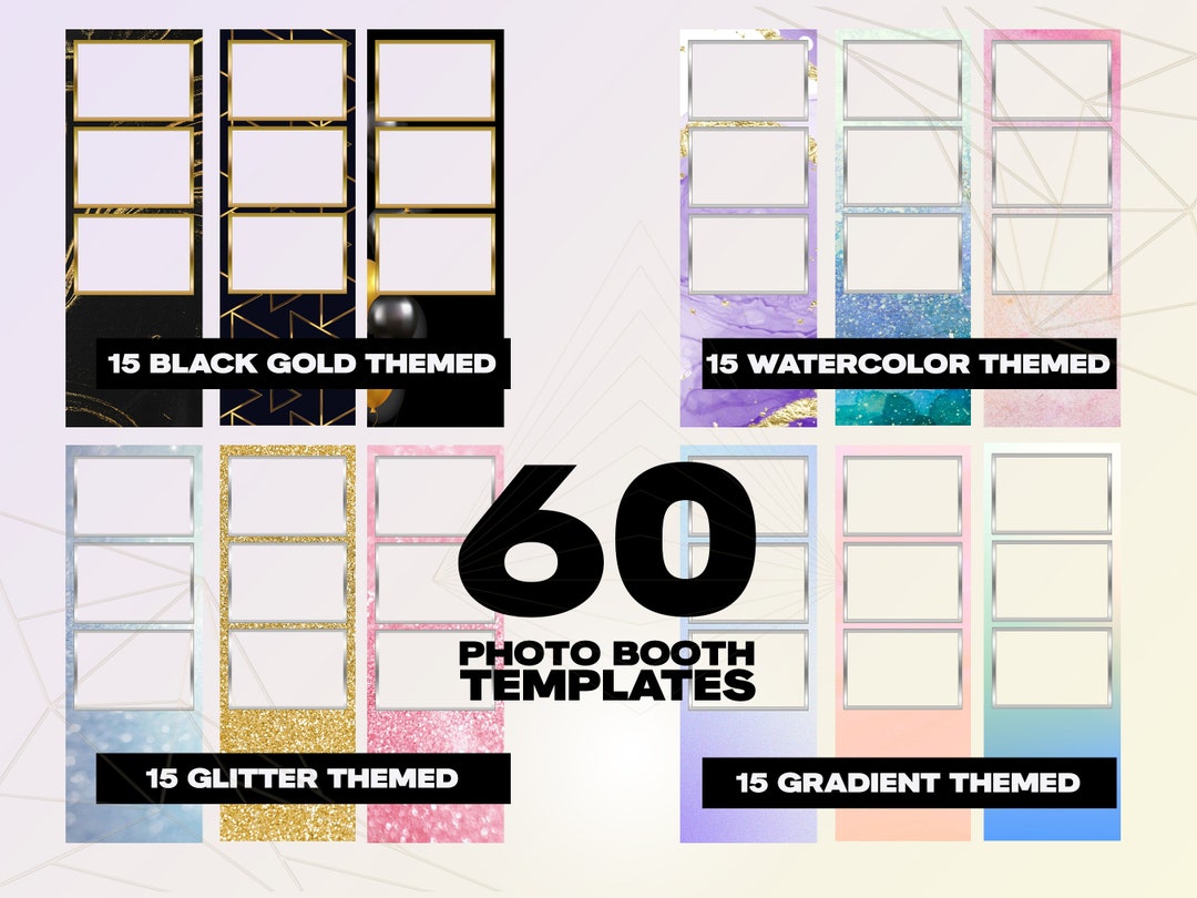 60 Photo Booth Background Bundle Weddings, Birthday, Quinceañera ...