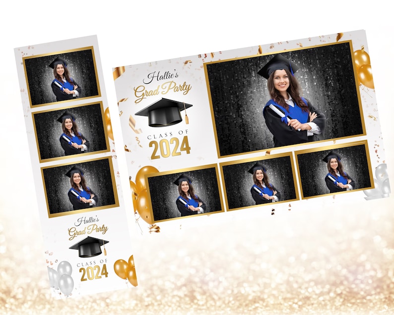 Graduation Party Photo Booth Template PSD, PNG, Easy 100% Editable ...