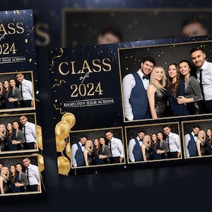 Graduation Party Photo Booth Template PSD, PNG, Easy 100% Editable ...