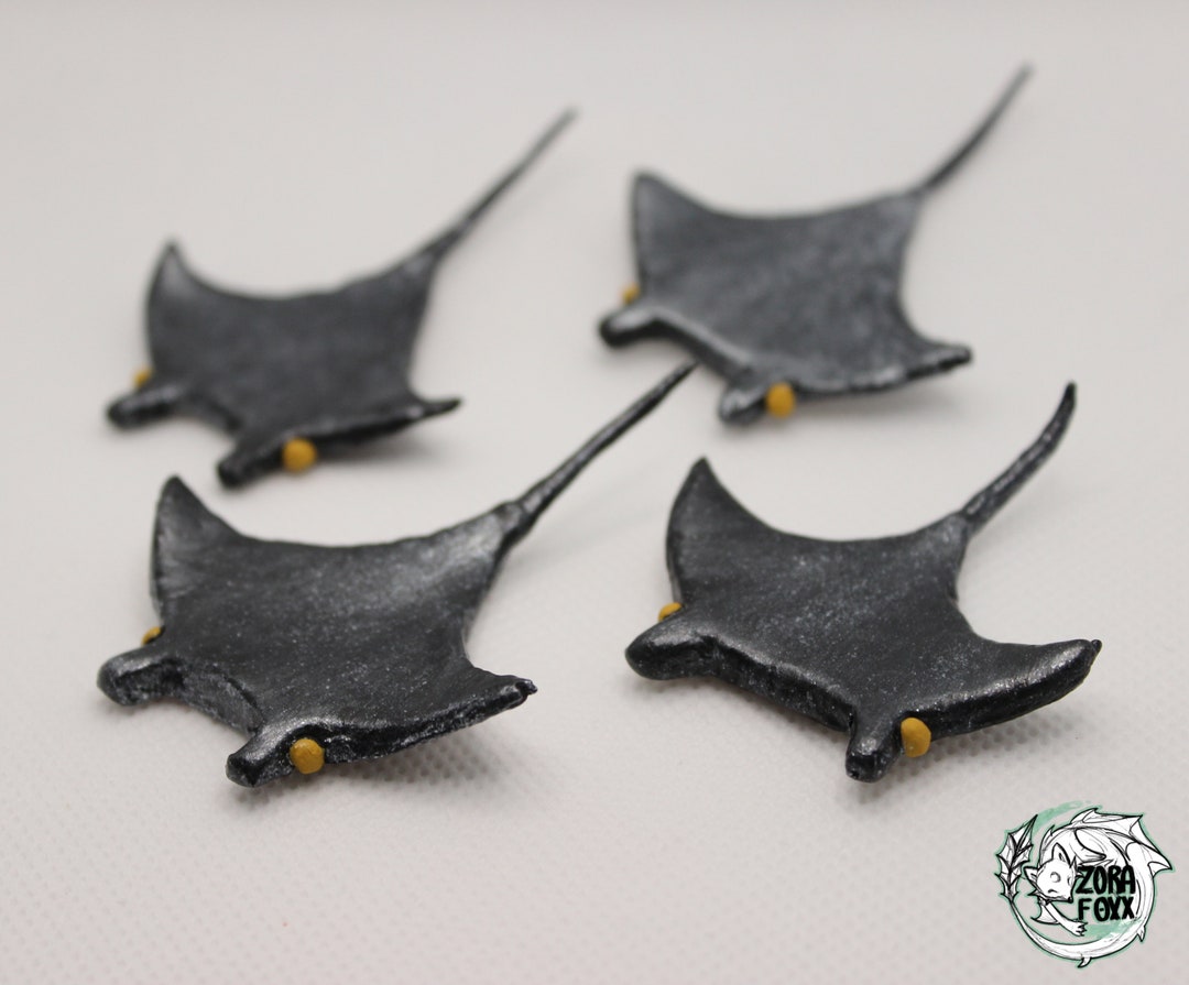 Cosmic Manta Ray Figurine, Space and Ocean Inspired Sculpture - Etsy