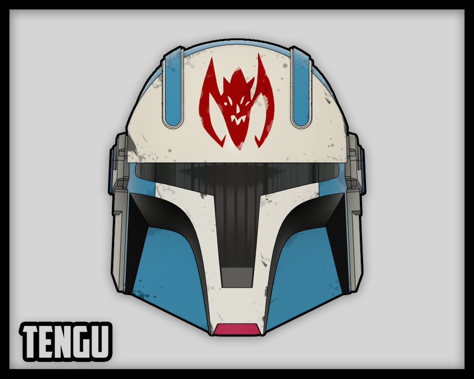 Tengu Custom Mandalorian Helmet - Etsy