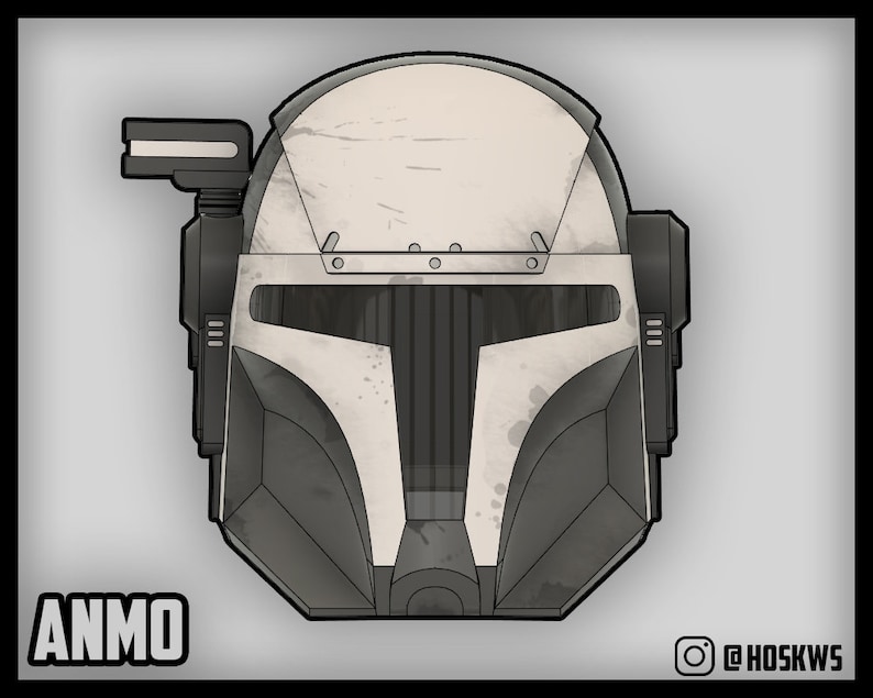 Anmo Custom Mandalorian Helmet - Etsy